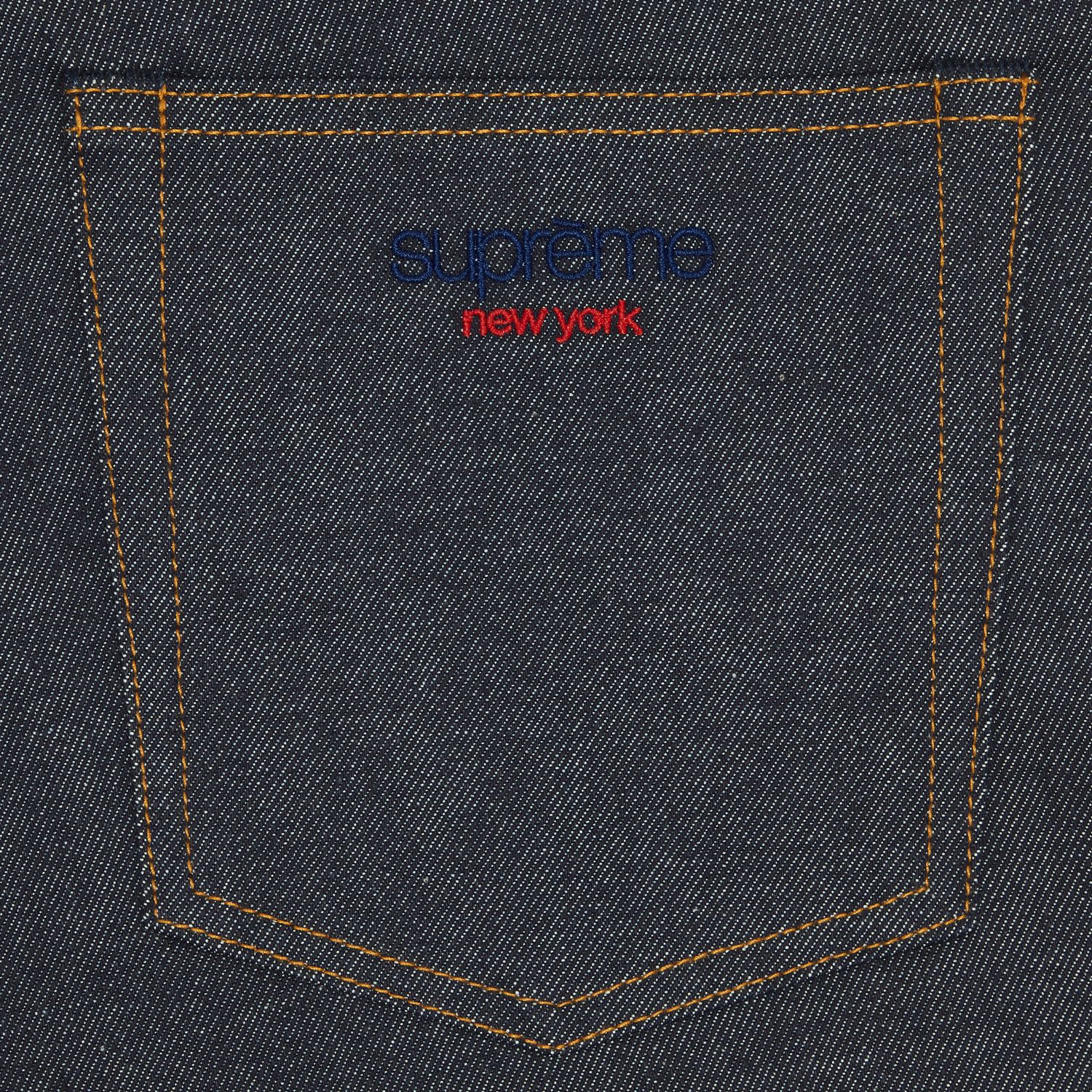 Buy Supreme Rigid Baggy Selvedge Denim Short 'Rigid Indigo' - SS24SH19 ...