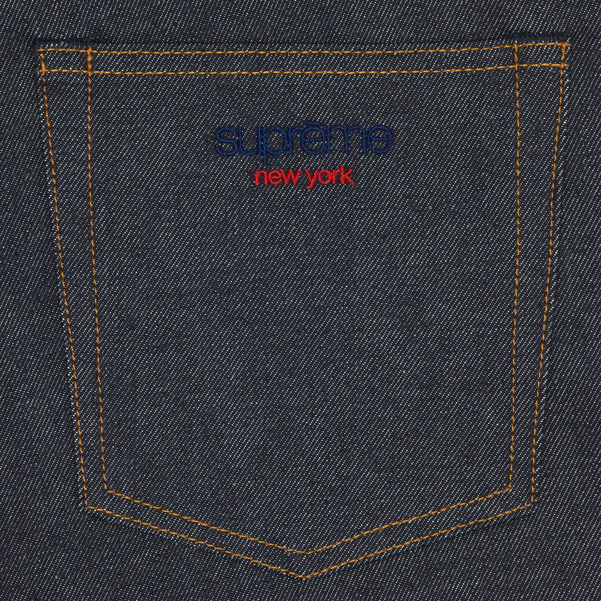 Buy Supreme Rigid Baggy Selvedge Denim Short 'Rigid Indigo' - SS24SH19 ...
