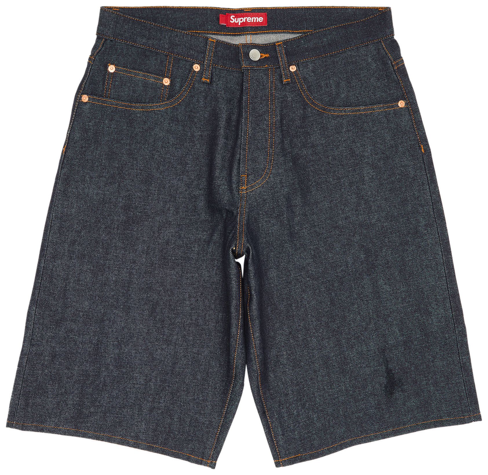 Buy Supreme Rigid Baggy Selvedge Denim Short 'Rigid Indigo' - SS24SH19 ...