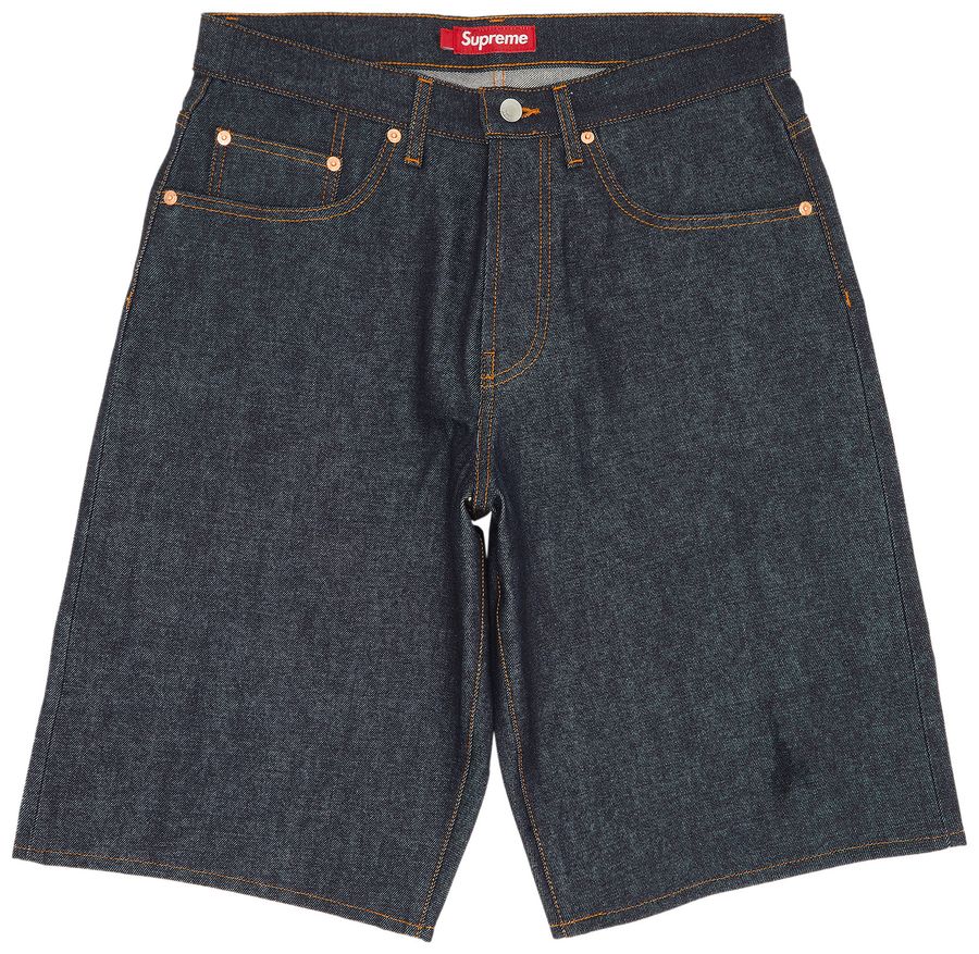 Buy Supreme Rigid Baggy Selvedge Denim Short 'Rigid Indigo' - SS24SH19 ...