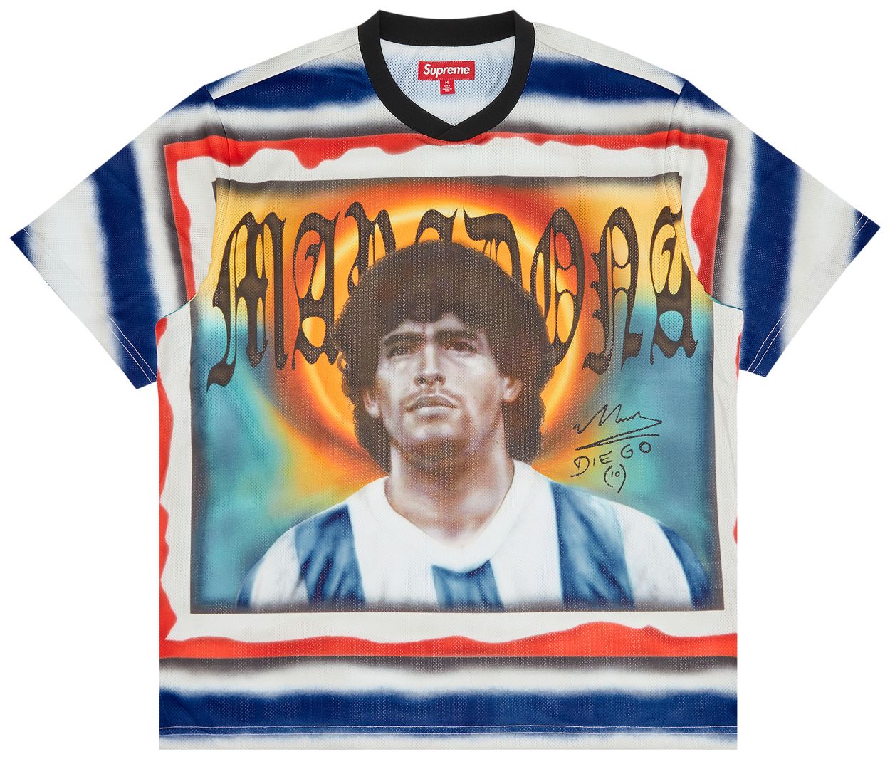 Buy Supreme Maradona Soccer Jersey 'Multicolor' - SS24KN79 MULTICOLOR ...