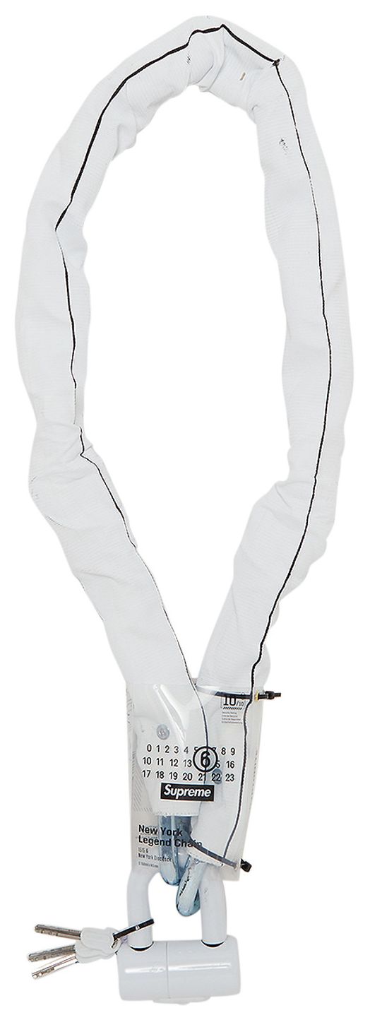 Buy Supreme x MM6 Maison Margiela Kryptonite Chain + Disc Lock 'White ...