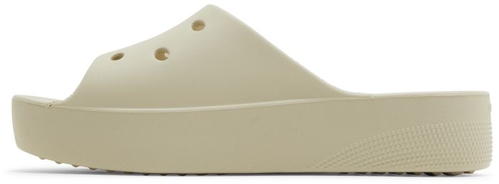 Buy Crocs Wmns Classic Platform Slide 'Bone' - 208180 2Y2 | GOAT