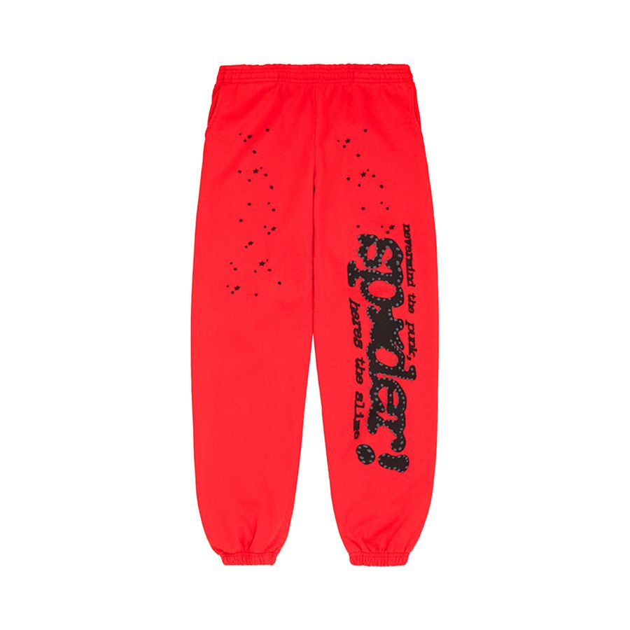 Buy Sp5der P*NK V2 Sweatpant 'Red' - M01SS002P2RY | GOAT