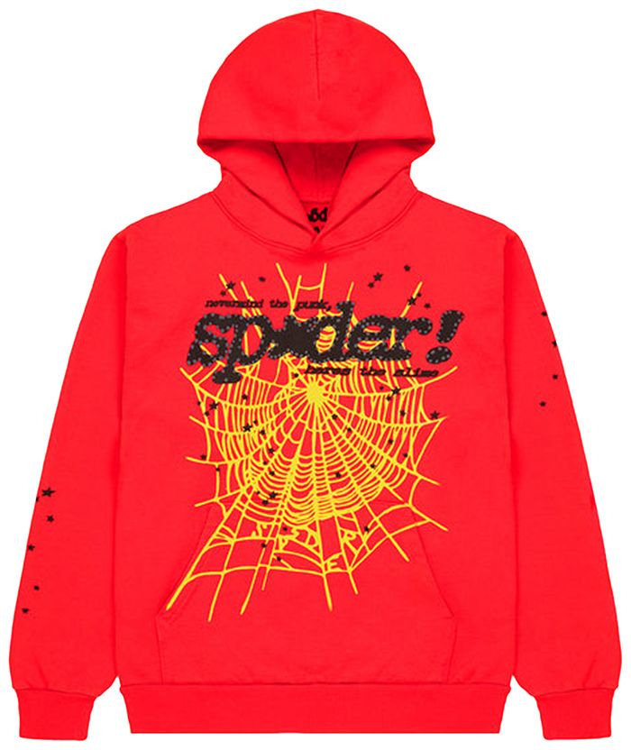 Buy Sp5der P*NK V2 Hoodie 'Red' - M01SS001P2RY | GOAT