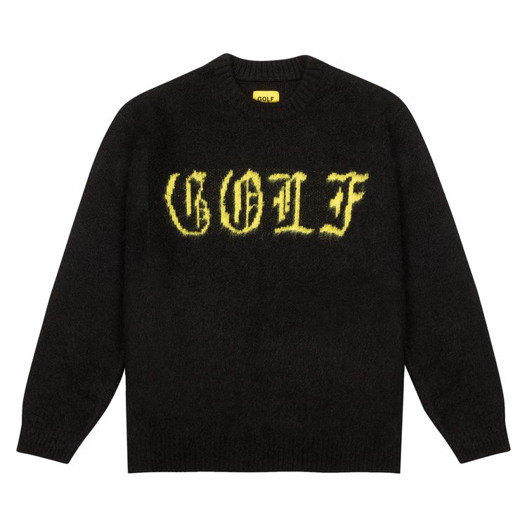 Buy GOLF WANG Stab Mohair Sweater 'Black/Yellow' - SS24TS1002 BLAC | GOAT