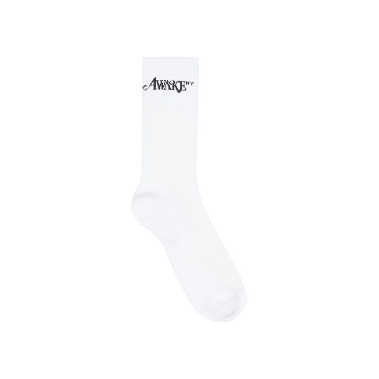 Buy Awake NY Logo Socks 'White' - AWK SP24 AC002 WHIT | GOAT