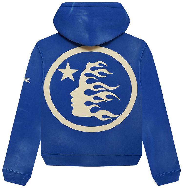Buy Hellstar No Guts No Glory! Hoodie 'Blue' - HS SH 0663 BLUE | GOAT