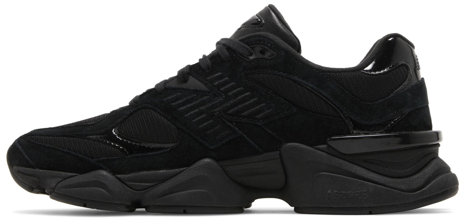 Buy New Balance 9060 'Triple Black Suede Patent' - U9060ZBO | GOAT