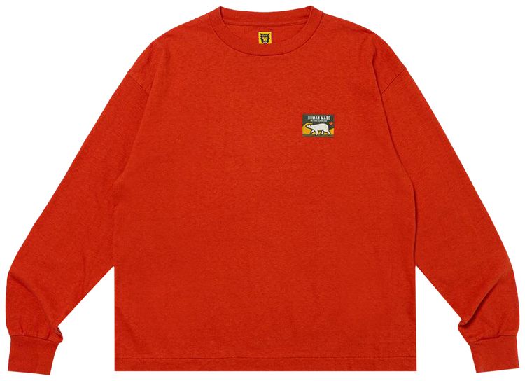Buy Human Made Graphic Long-Sleeve T-Shirt 'Red' - HM27CS016 RED | GOAT