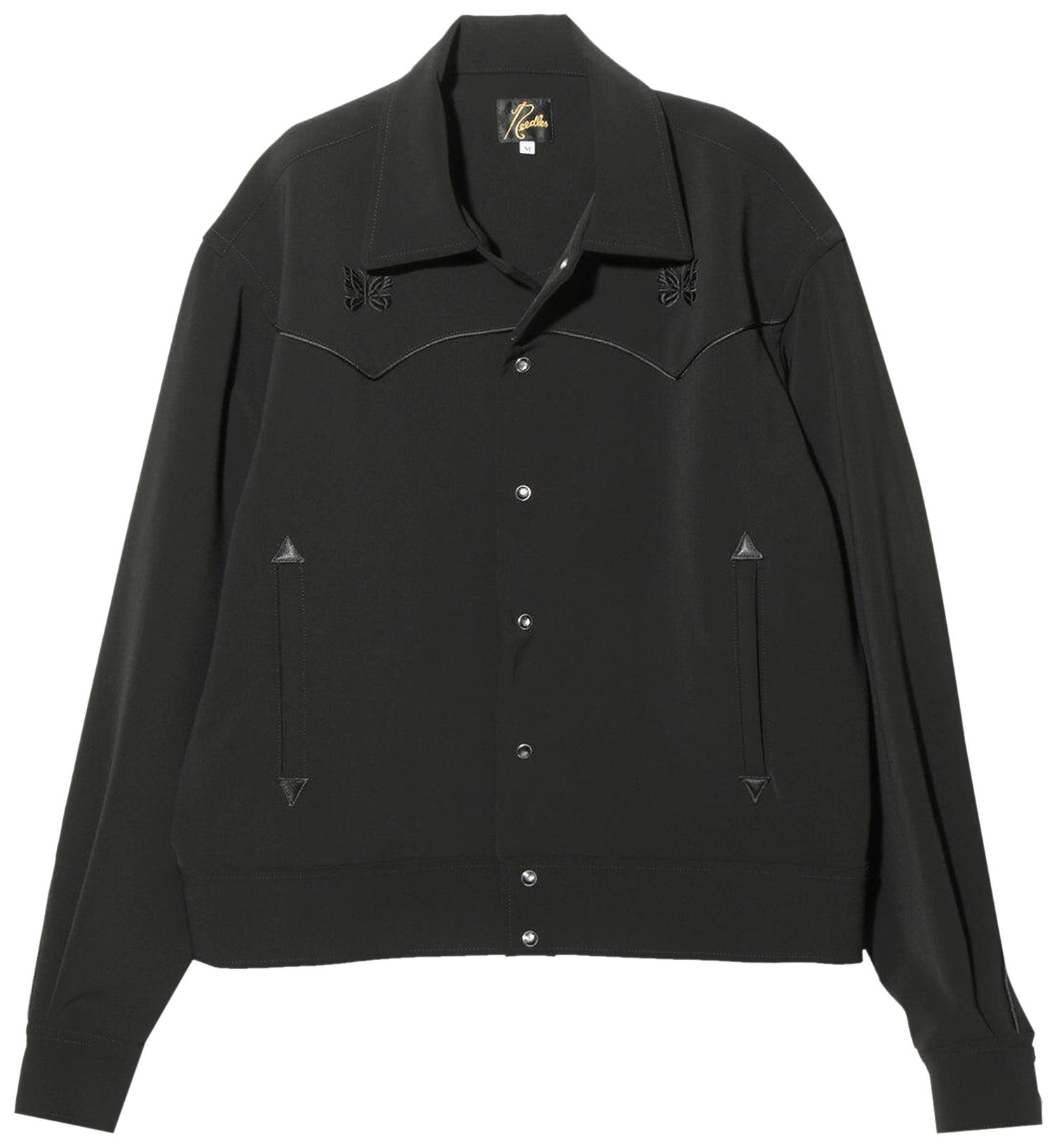 Buy Needles Piping Cowboy Jacket 'Black' - 0T136 BLAC | GOAT