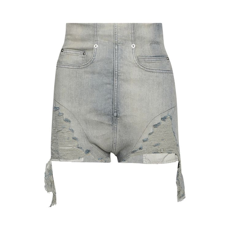 Buy Rick Owens DRKSHDW Denim Dirt Cutoff Shorts 'Sky' - DS01D1313 SKYFR ...