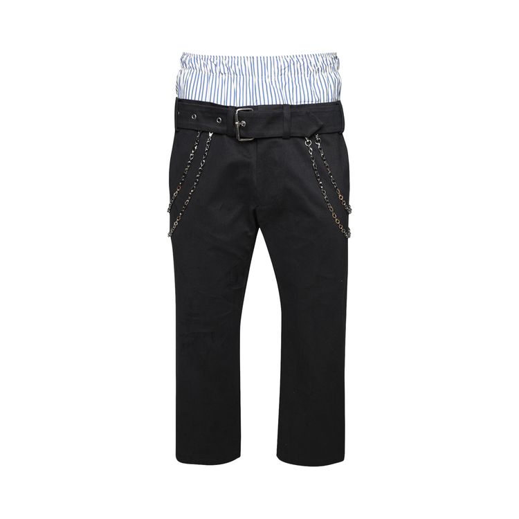 Buy BLUEMARBLE Double Layered Boxer Pants 'Black' - PA62 CV05A24 BLK | GOAT