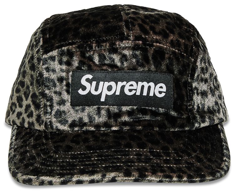 Buy Supreme Leopard Velvet Camp Cap 'Black' - SS24H9 BLACK | GOAT