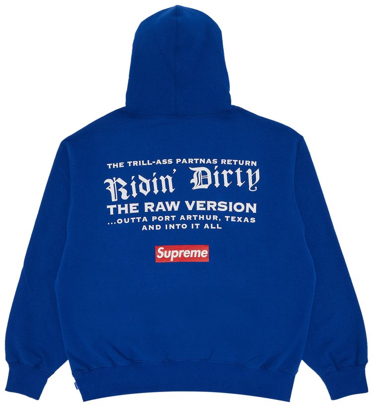 Buy Supreme UGK Hooded Sweatshirt 'Royal' - SS24SW61 ROYAL | GOAT