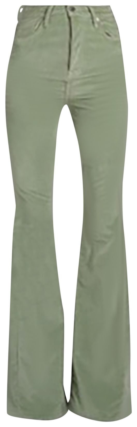 Buy Amiri Velour Flare Stack Pants 'Green' - Y0W09458VE GREE | GOAT