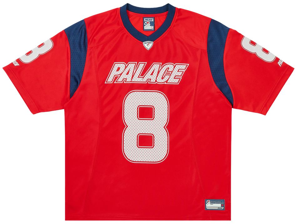 Buy Palace Mesh Team Jersey 'Red' - P26ES004 | GOAT