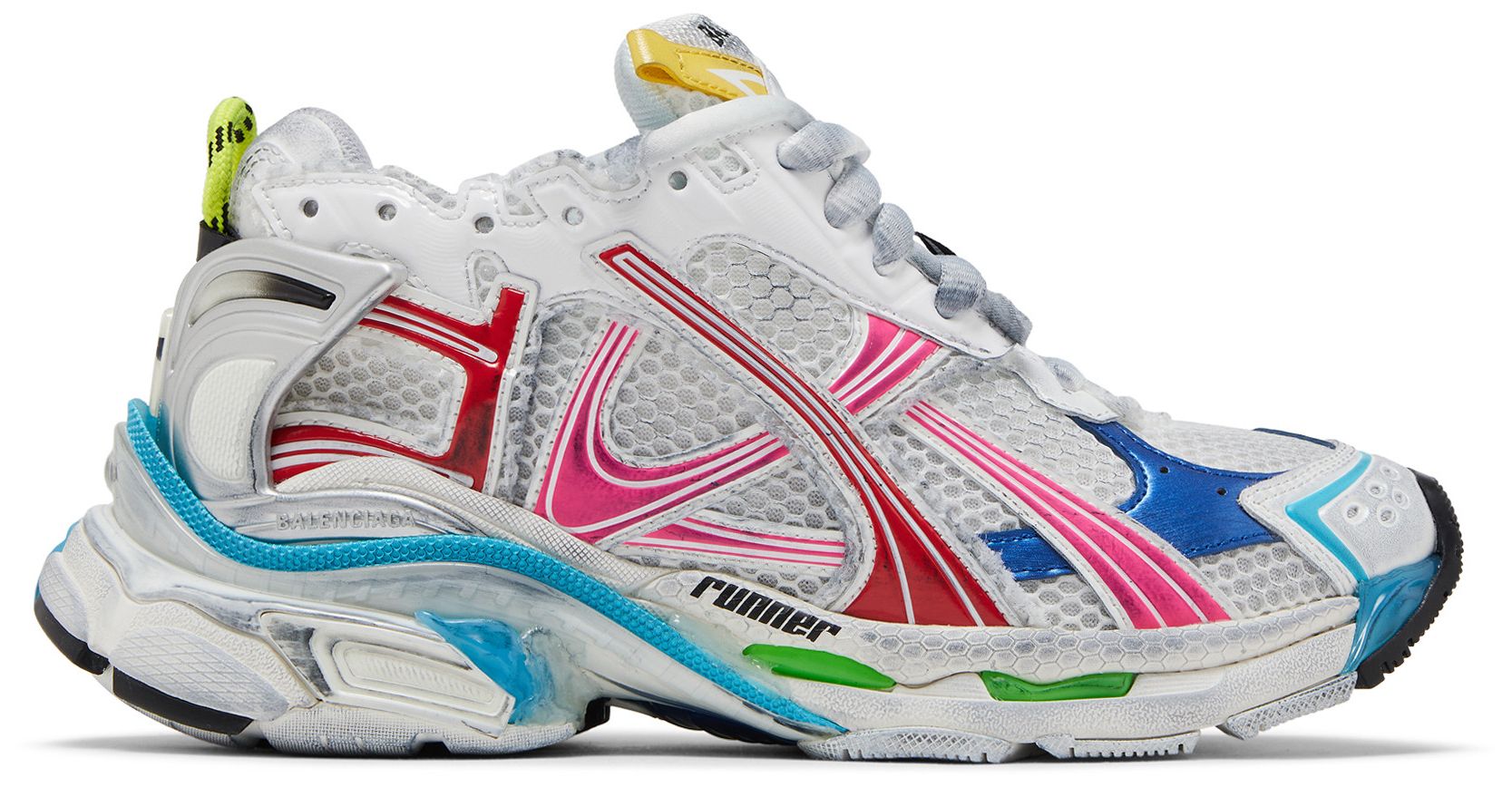Buy Balenciaga Wmns Runner Sneaker 'Worn-Out - White Multi-Color ...