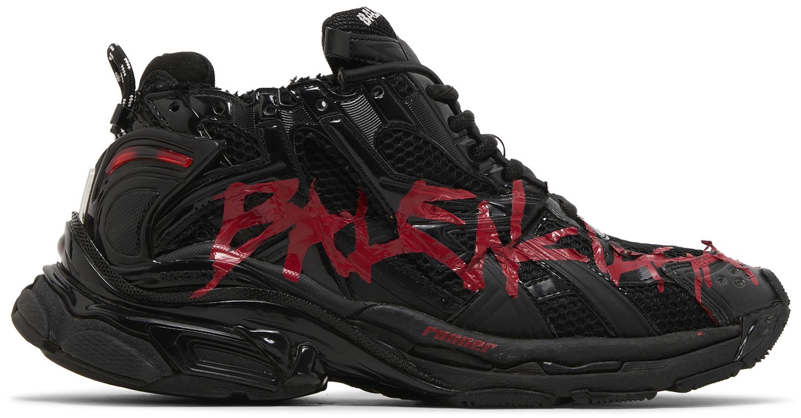 Buy Balenciaga Runner Sneaker 'Graffiti - Black Red' - 677403 W3RBQ ...