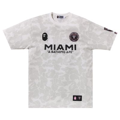 Buy BAPE x Inter Miami CF Camo Tee 'White' - 1J73 109 901 WHITE | GOAT