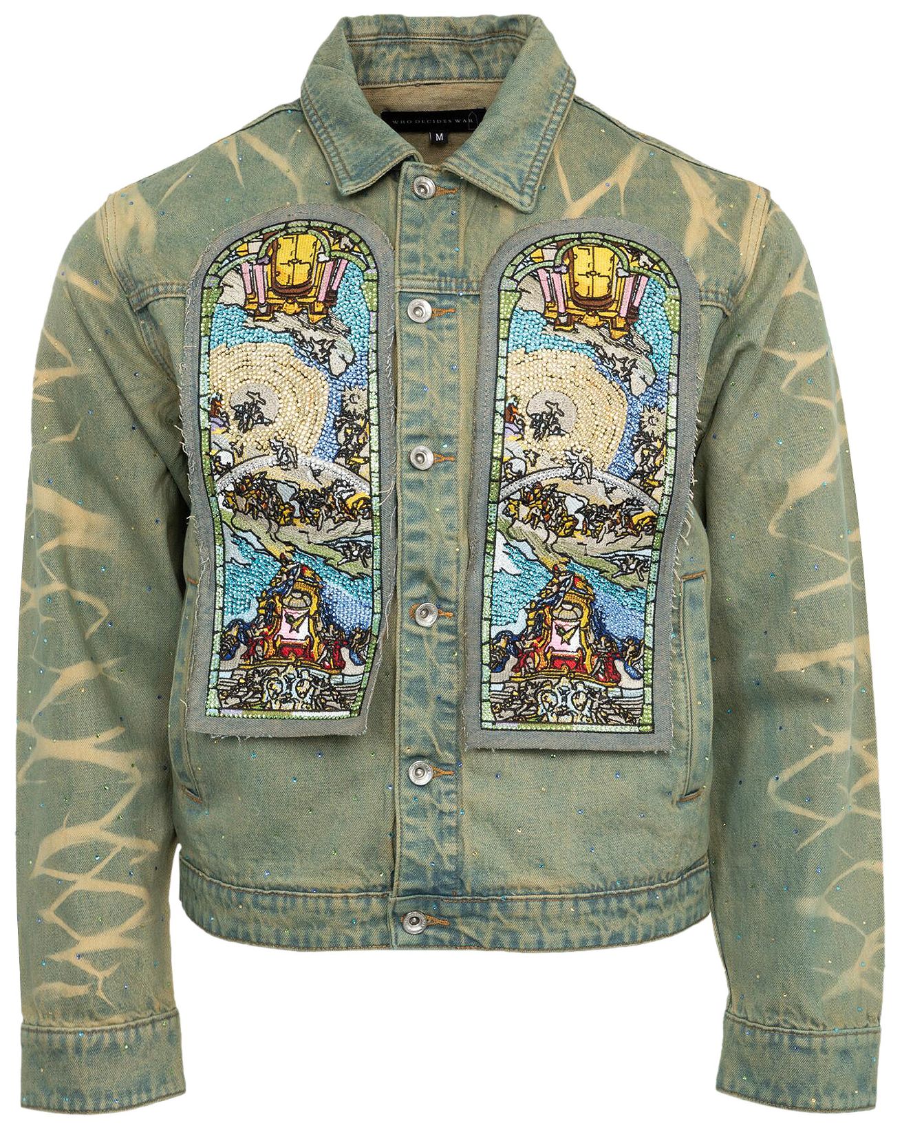 Buy Who Decides War Unfurled Cropped Denim Jacket 'Denim' - 2637 ...