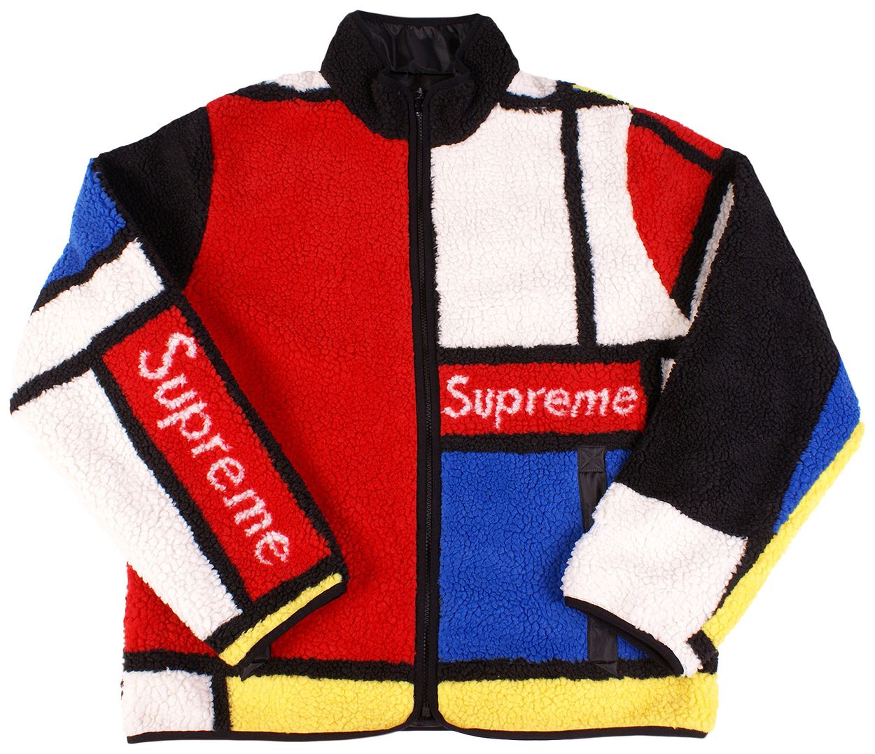 Buy Supreme Reversible Colorblocked Fleece Jacket 'Red' - FW20J62 RED ...