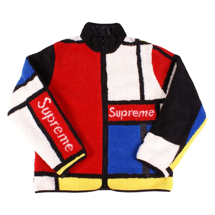 Buy Supreme Reversible Colorblocked Fleece Jacket 'Red' - FW20J62 RED ...