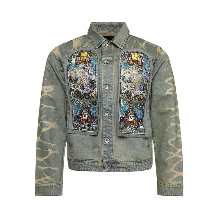 Buy Who Decides War Unfurled Cropped Denim Jacket 'Denim ...