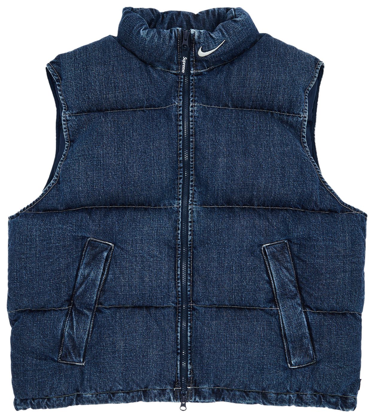 Buy Supreme x Nike Denim Puffer Vest 'Indigo' - SS24J3 INDIGO | GOAT