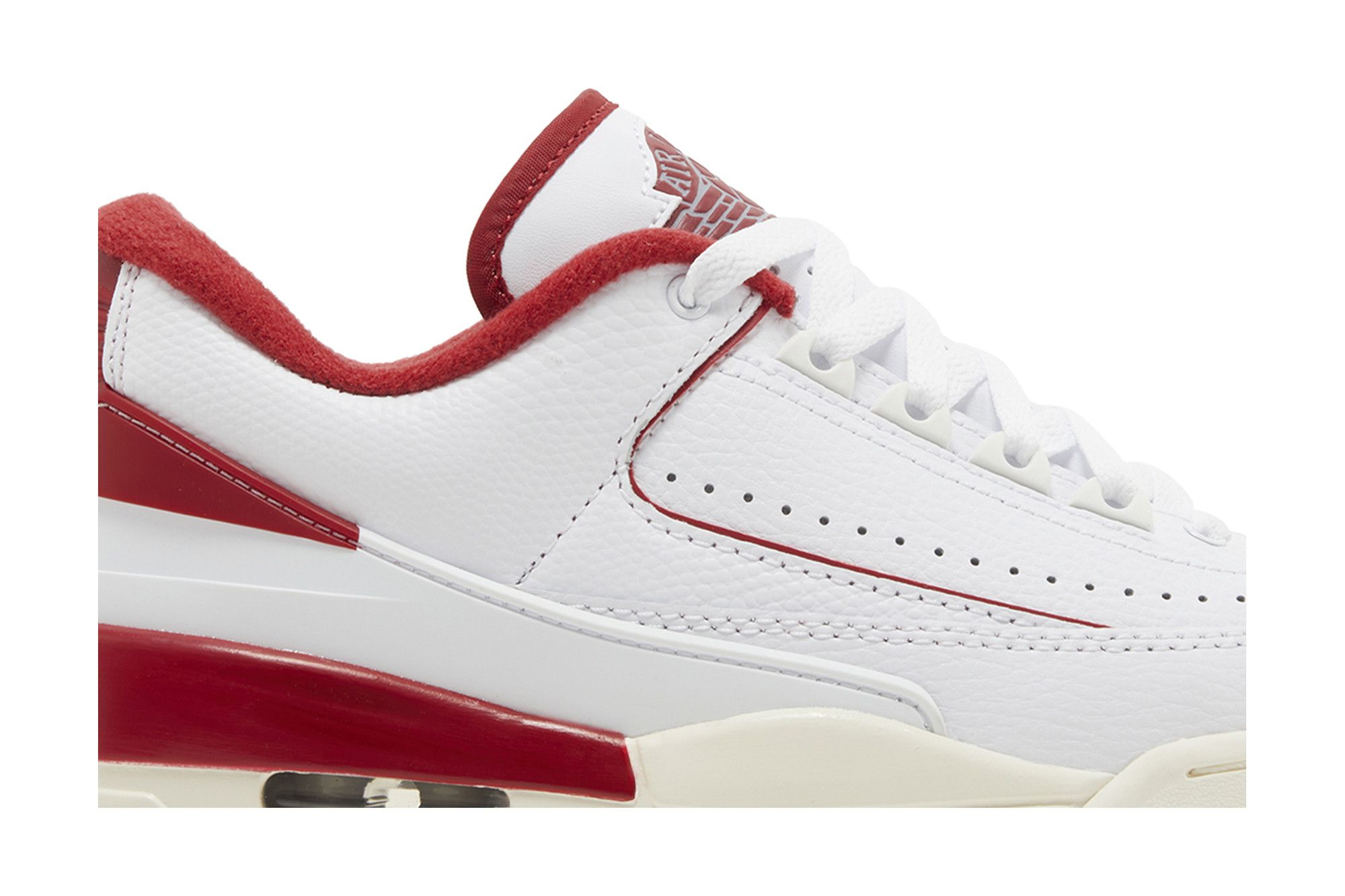 Size 4.0 Air Jordan 2 3 GS White Varsity Red