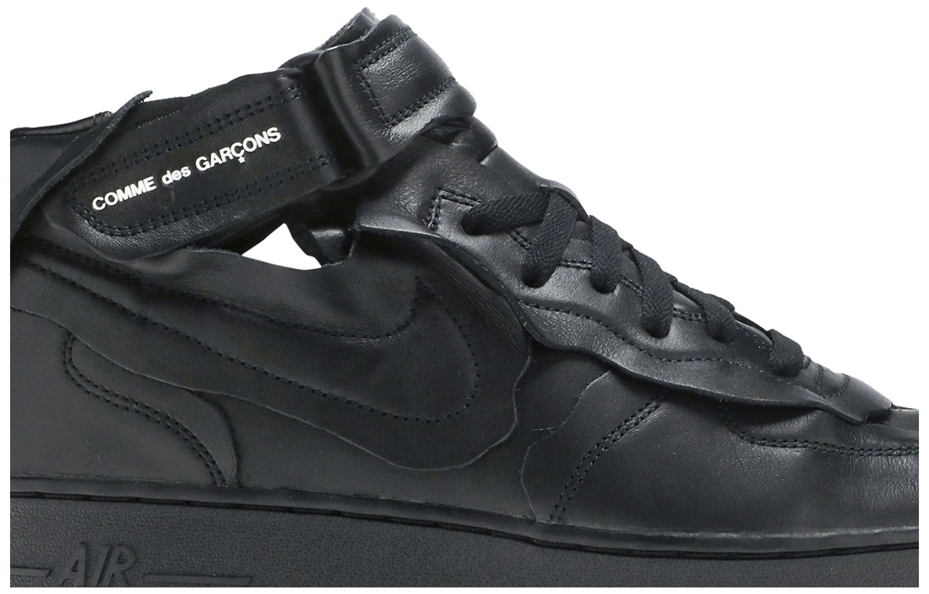 Buy Comme des Garçons x Nike Air Force 1 Mid 'Triple Black' - DC3601 ...