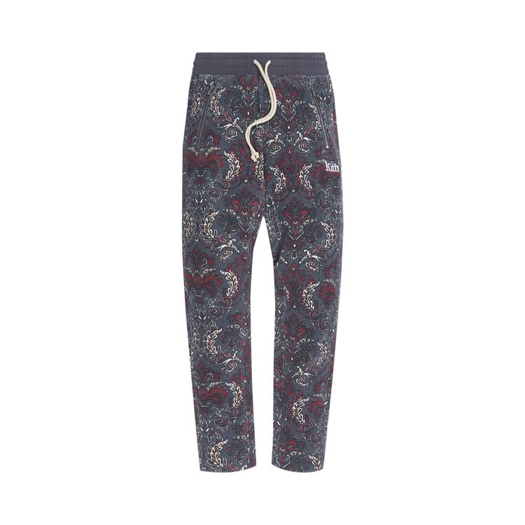 Buy Kith Printed Fleece Sport Bleecker 'Navy Floral' - KH6397 102 | GOAT