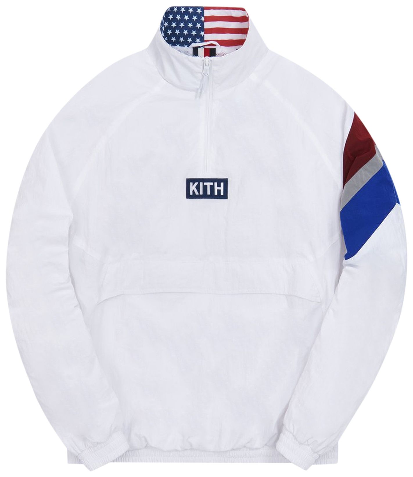 Buy Kith Retro Quarter Zip Track Jacket 'White' - KH1252 101 | GOAT