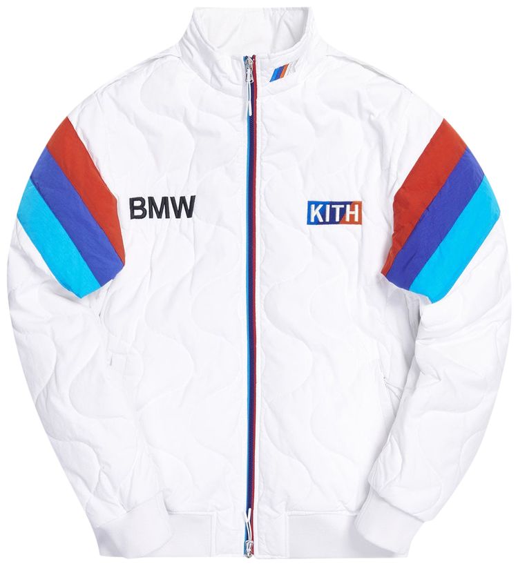 Buy Kith For BMW Quilted Racing Jacket 'Off White' - KH1328 101 | GOAT