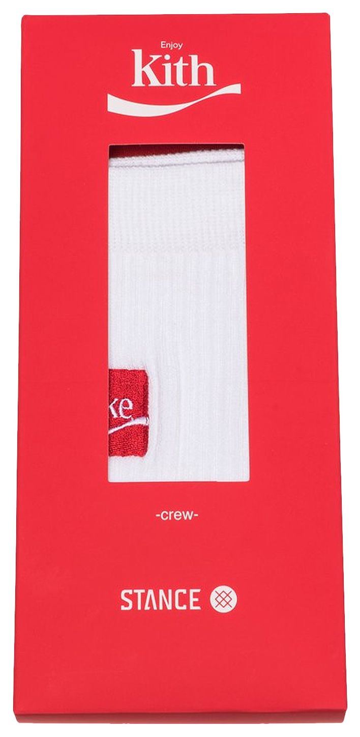 Buy Kith x Coca-Cola x Stance Crew Sock 'White' - KH9180 101 | GOAT