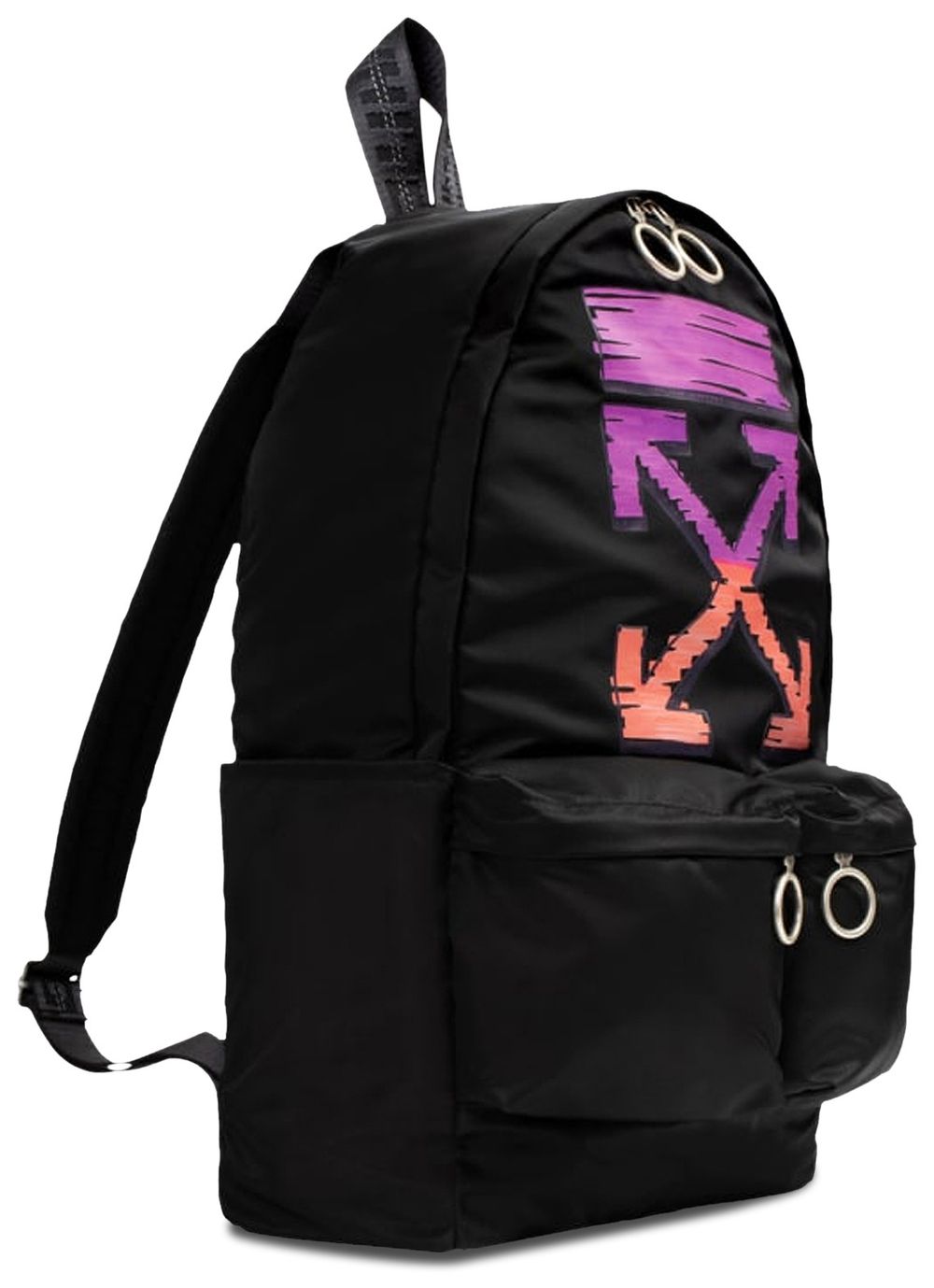 Buy Off-White Marker Backpack 'Black/Fuchsia' - OMNB003R21FAB0021032 | GOAT