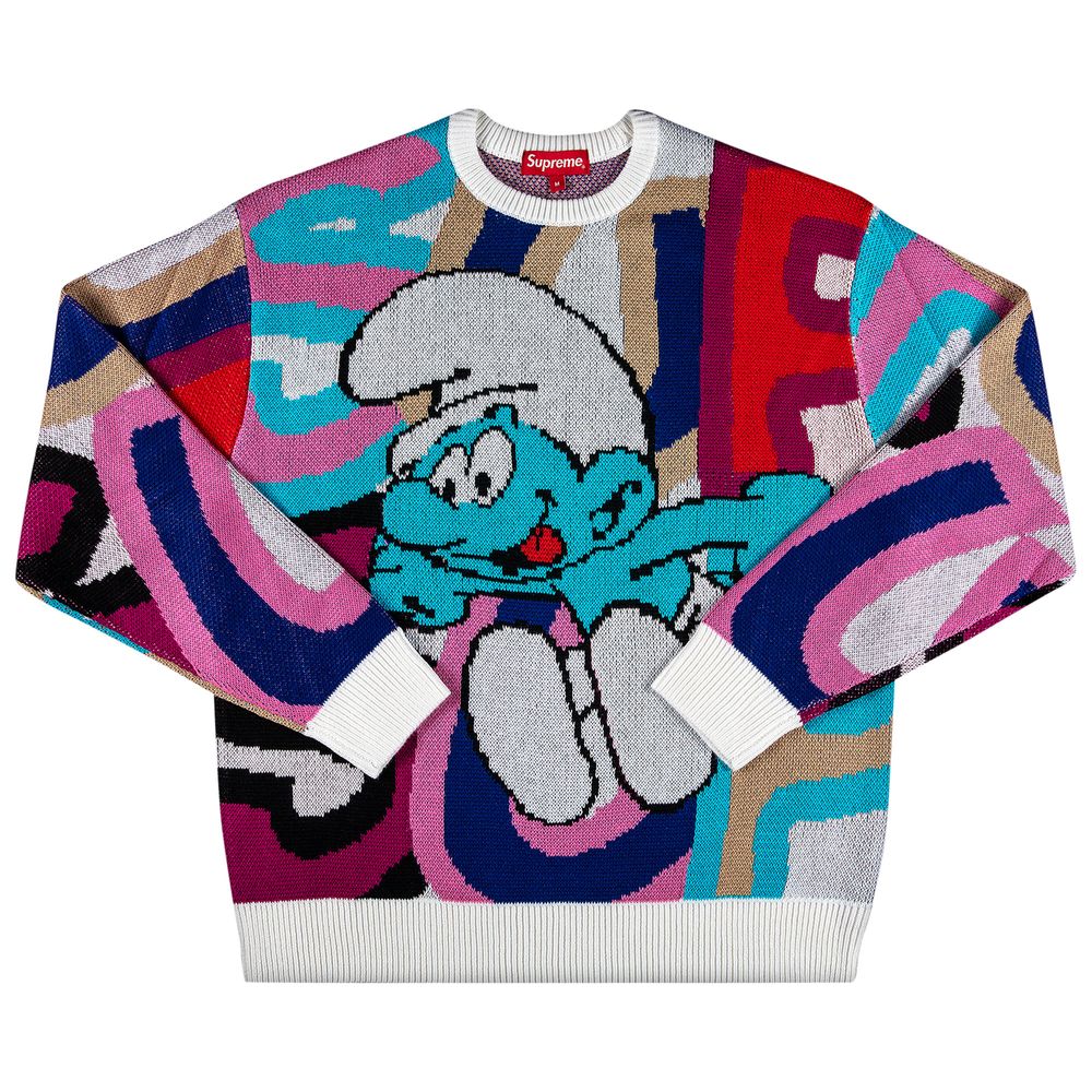Buy Supreme x Smurfs Sweater 'White' - FW20SK5 WHITE | GOAT