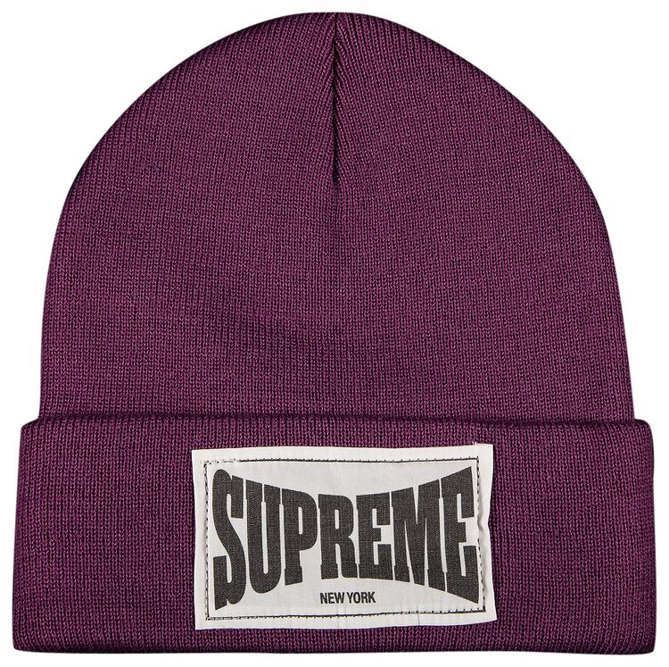 Buy Supreme Woven Label Beanie 'Dusty Purple' - FW20BN61 DUSTY PURPLE ...