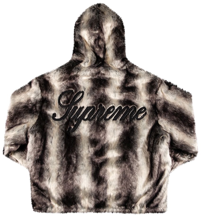 Buy Supreme Faux Fur Reversible Hooded Jacket 'Black' - FW20J16 BLACK ...