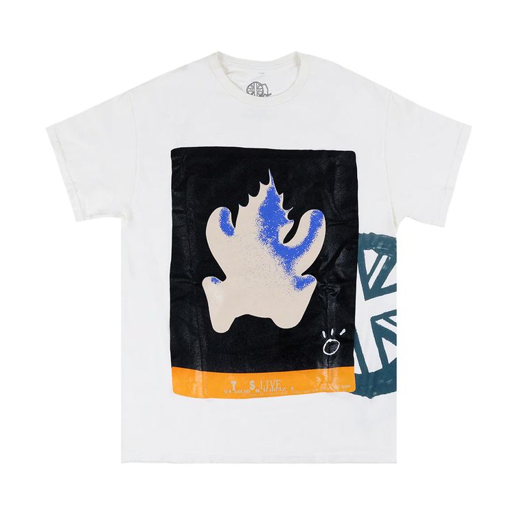 Buy Cactus Jack by Travis Scott O2 Live Burning Man Tee 'Cream' - CJUK ...