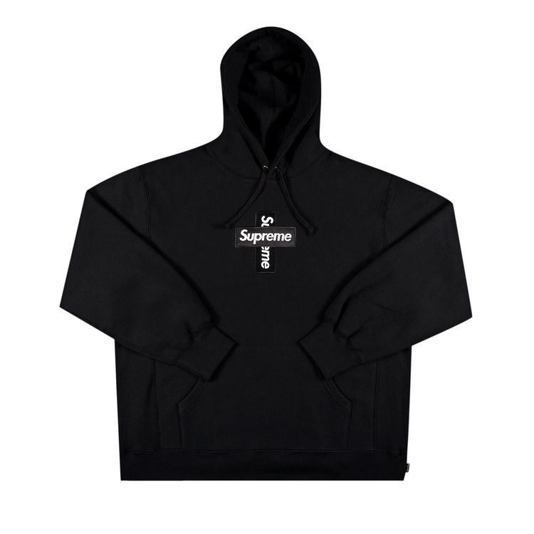 Buy Supreme Cross Box Logo Hooded Sweatshirt 'Black' - FW20SW70 BLACK ...