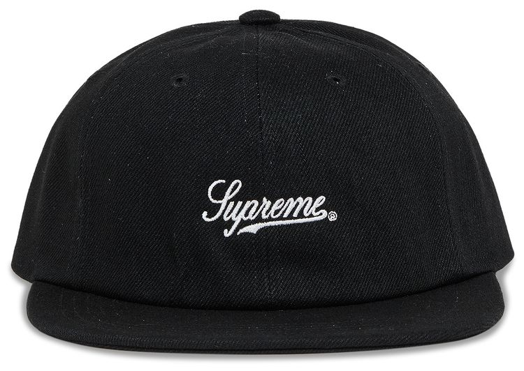 Buy Supreme Script Logo 6-Panel 'Black' - SS24H90 BLACK | GOAT