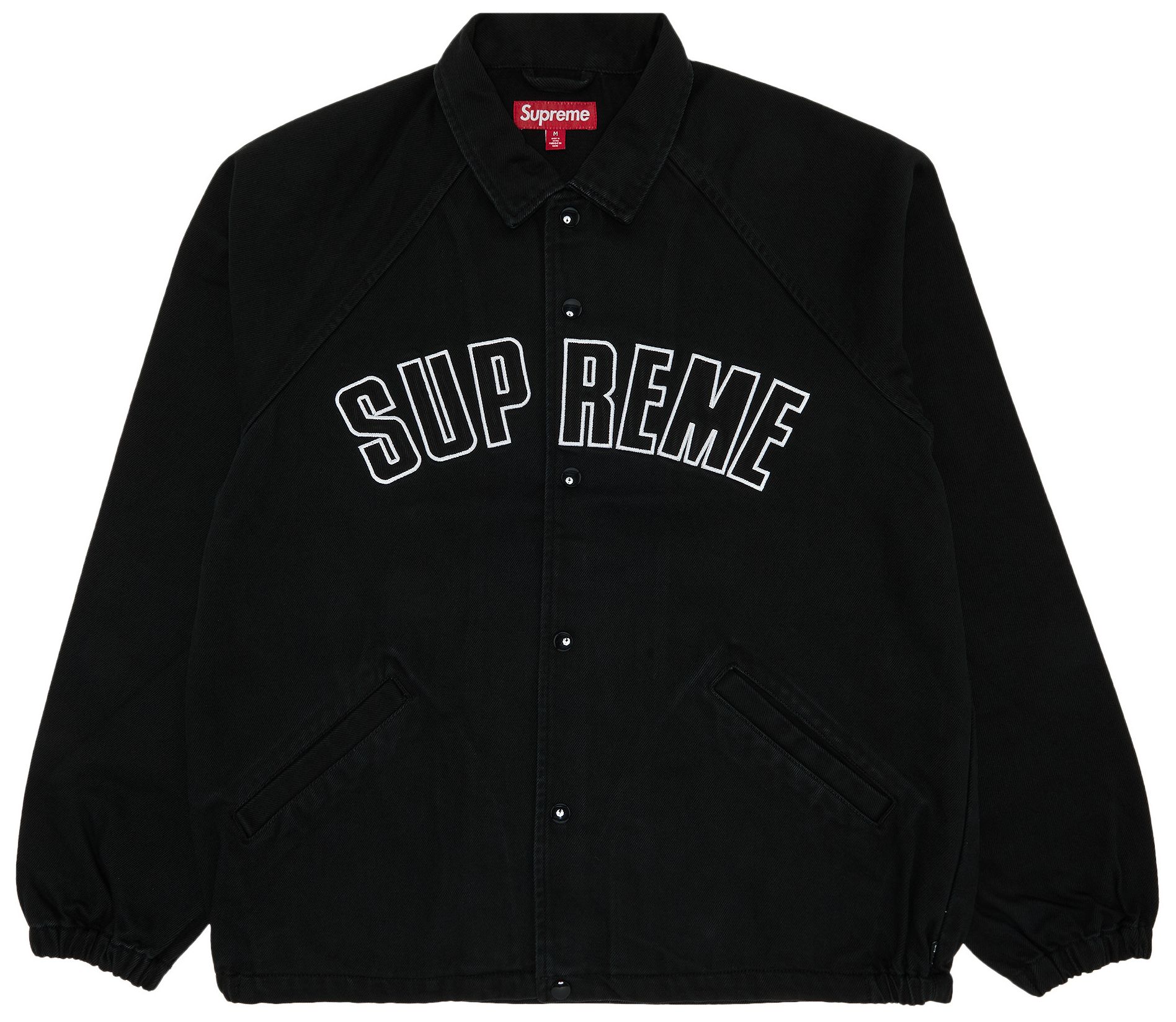 Buy Supreme Arc Denim Coaches Jacket 'Black' - SS24J85 BLACK | GOAT
