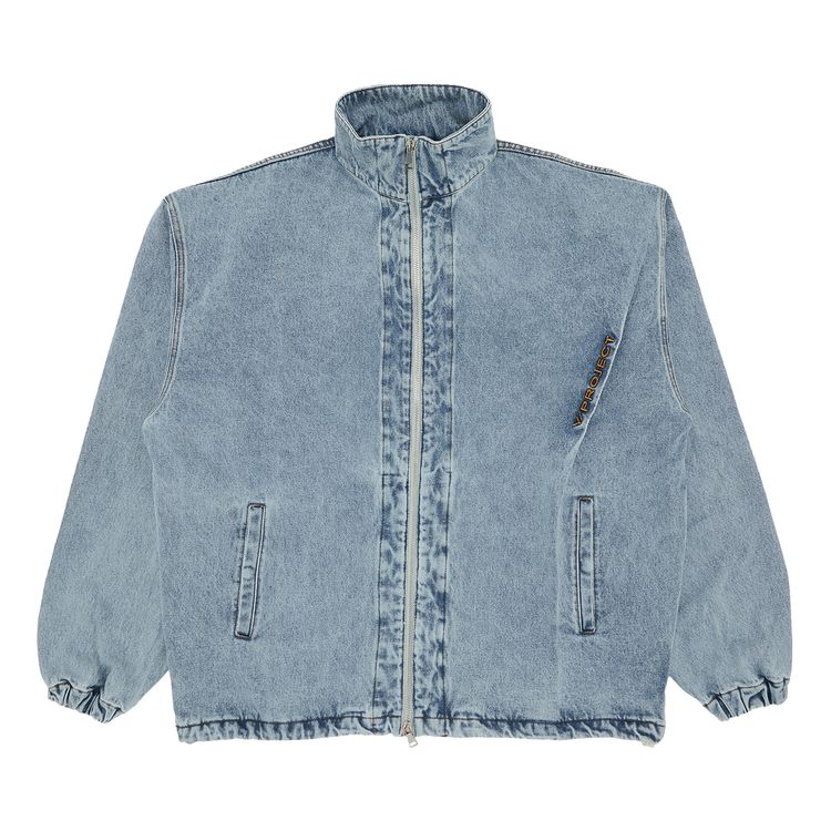 Buy Y/Project Pinched Logo Denim Windbreaker 'Ice Blue' - 207JA002 ICE ...