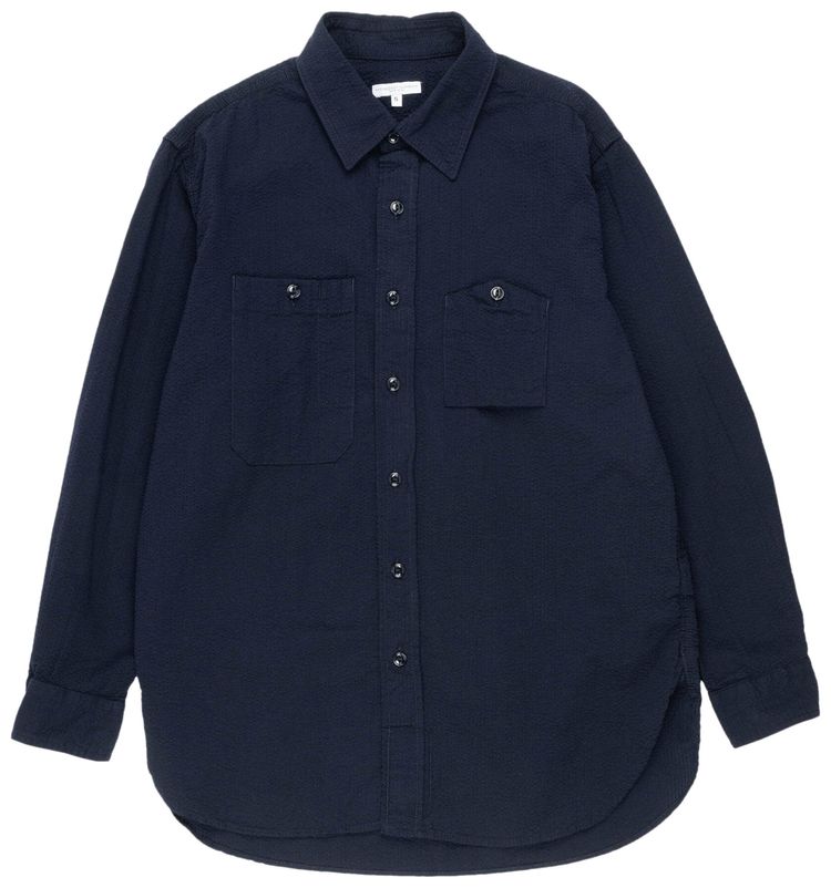 Buy Engineered Garments Work Long-Sleeve Shirt 'Dark Navy' - 24S1A007 ...