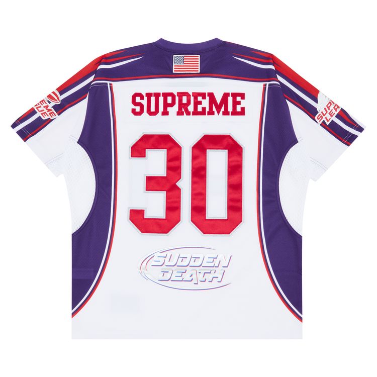 Buy Supreme Sudden Death Football Jersey 'White' - SS24KN28 WHITE | GOAT