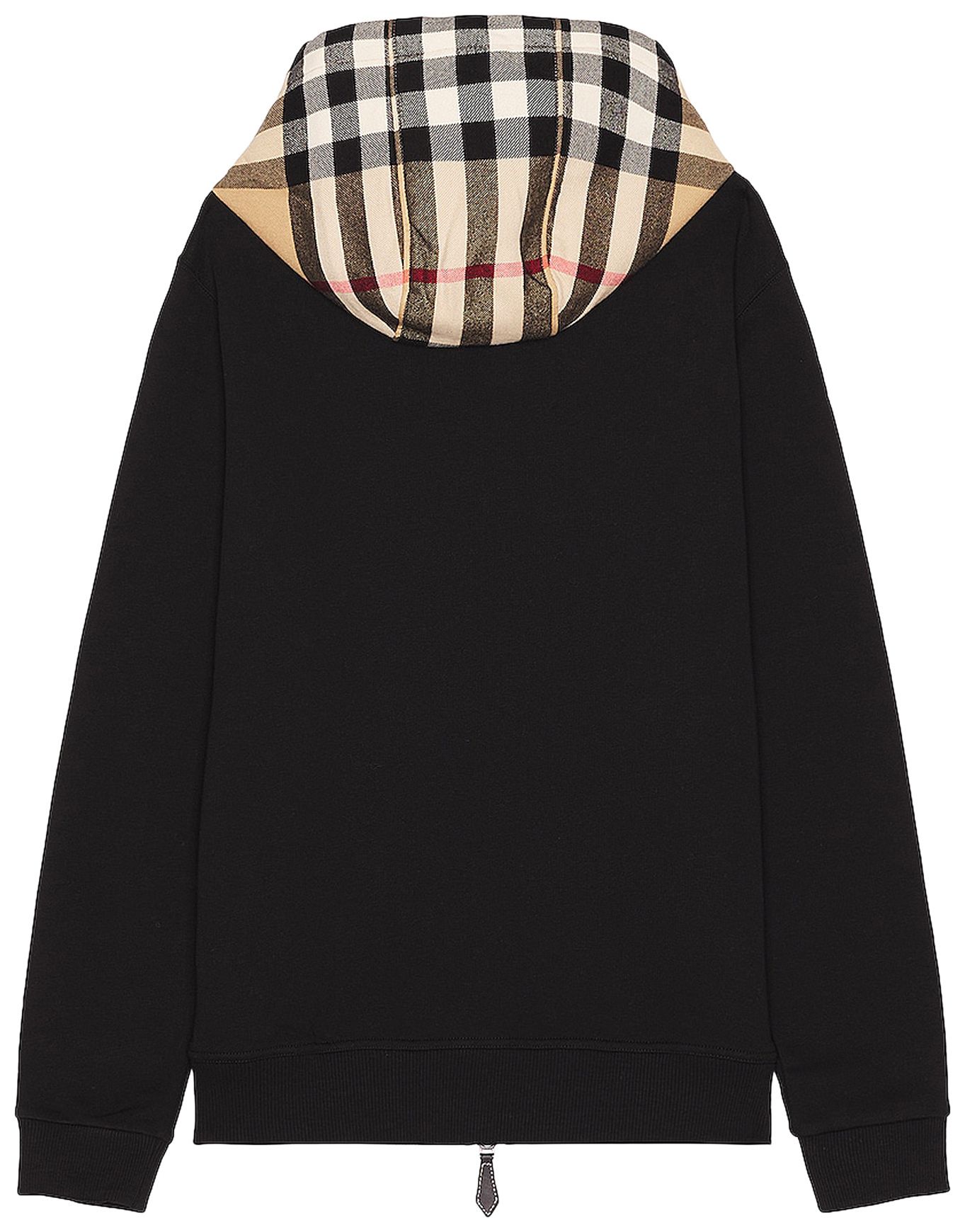 Buy Burberry Check Pattern Hoodie 'Black' - 8060705 | GOAT