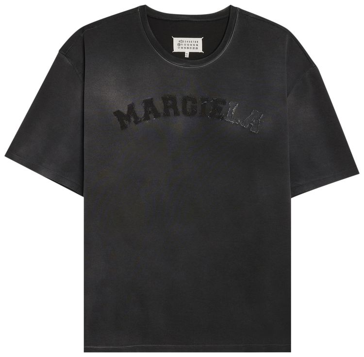 Buy Maison Margiela Overdye Fading Logo T-Shirt 'Washed Black ...