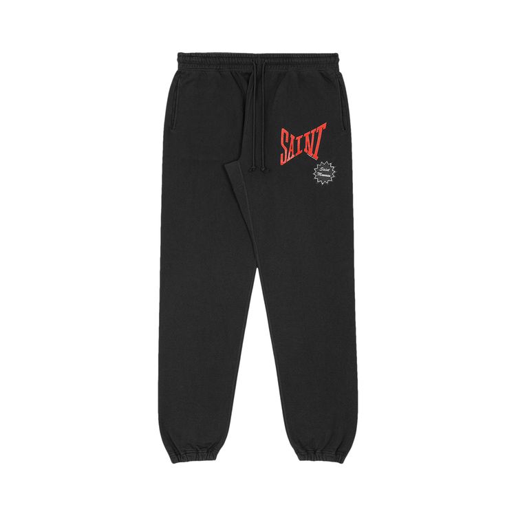Buy Saint Michael Saint Sweatpants 'Black' - SM YS8 0000 042 | GOAT
