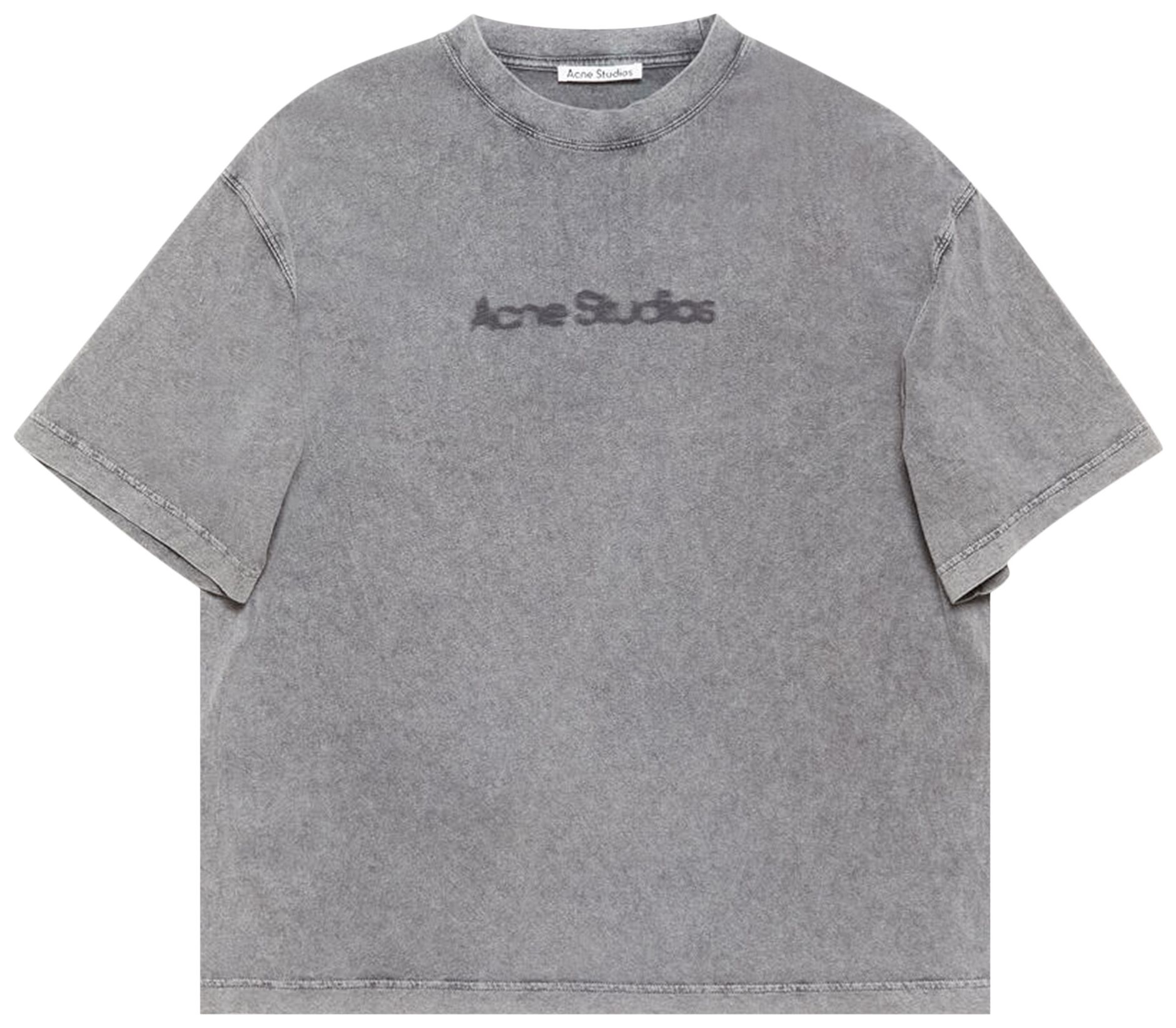 Buy Acne Studios Faded Logo T-Shirt 'Faded Grey' - AL0397 GOAT FADE | GOAT
